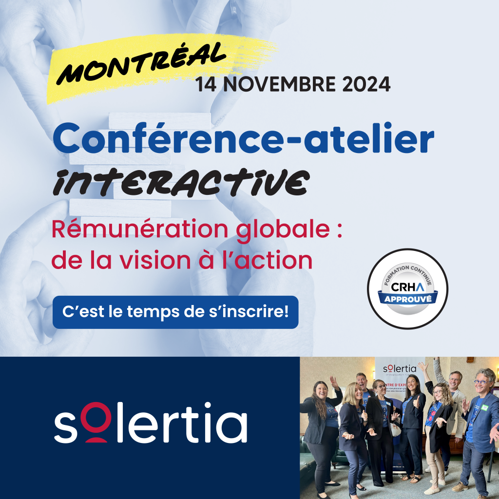 Webinaire : équité salariale et changements organisationnels | Solertia